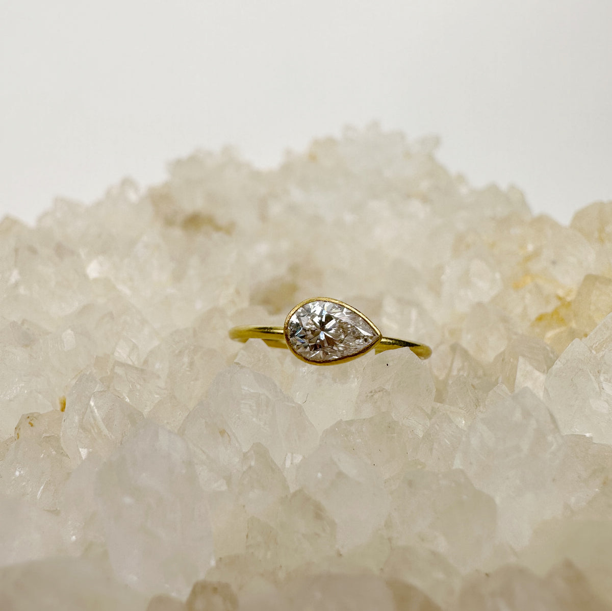 Pear Shaped Diamond Ring | .80ct – Sarah Perlis Jewelry