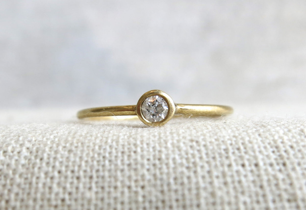 Mini Knuckle Ring | .10ct – Sarah Perlis Jewelry